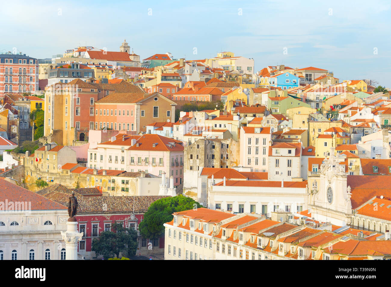Lisbon skyline with color buildings hi-res stock photography and images ...