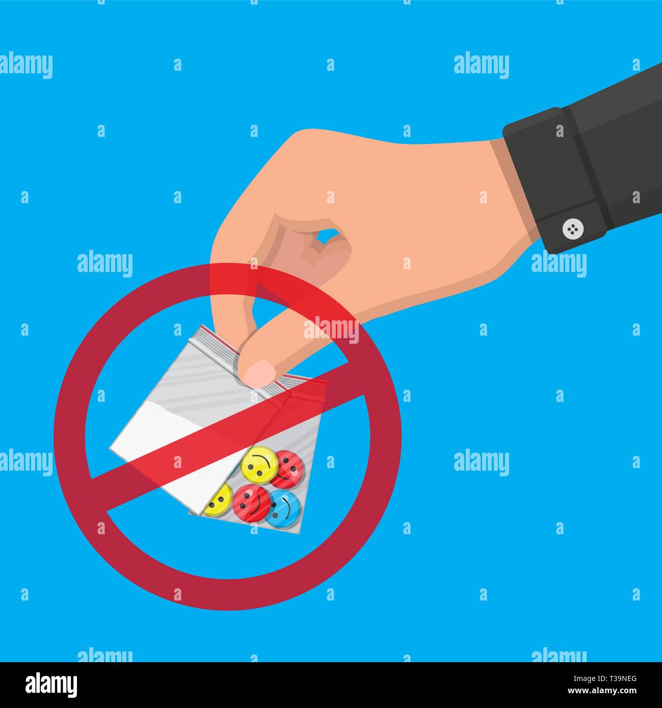 Tobacco in bag Stock Vector Images - Alamy