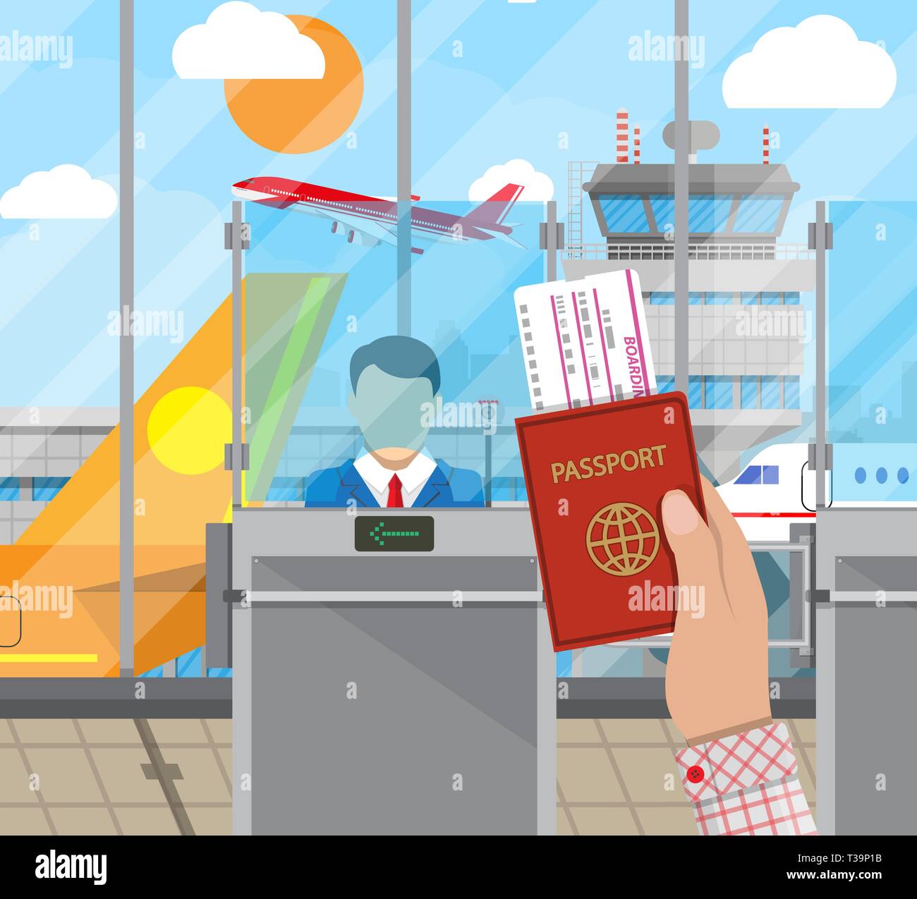 Airport Customs Clipart