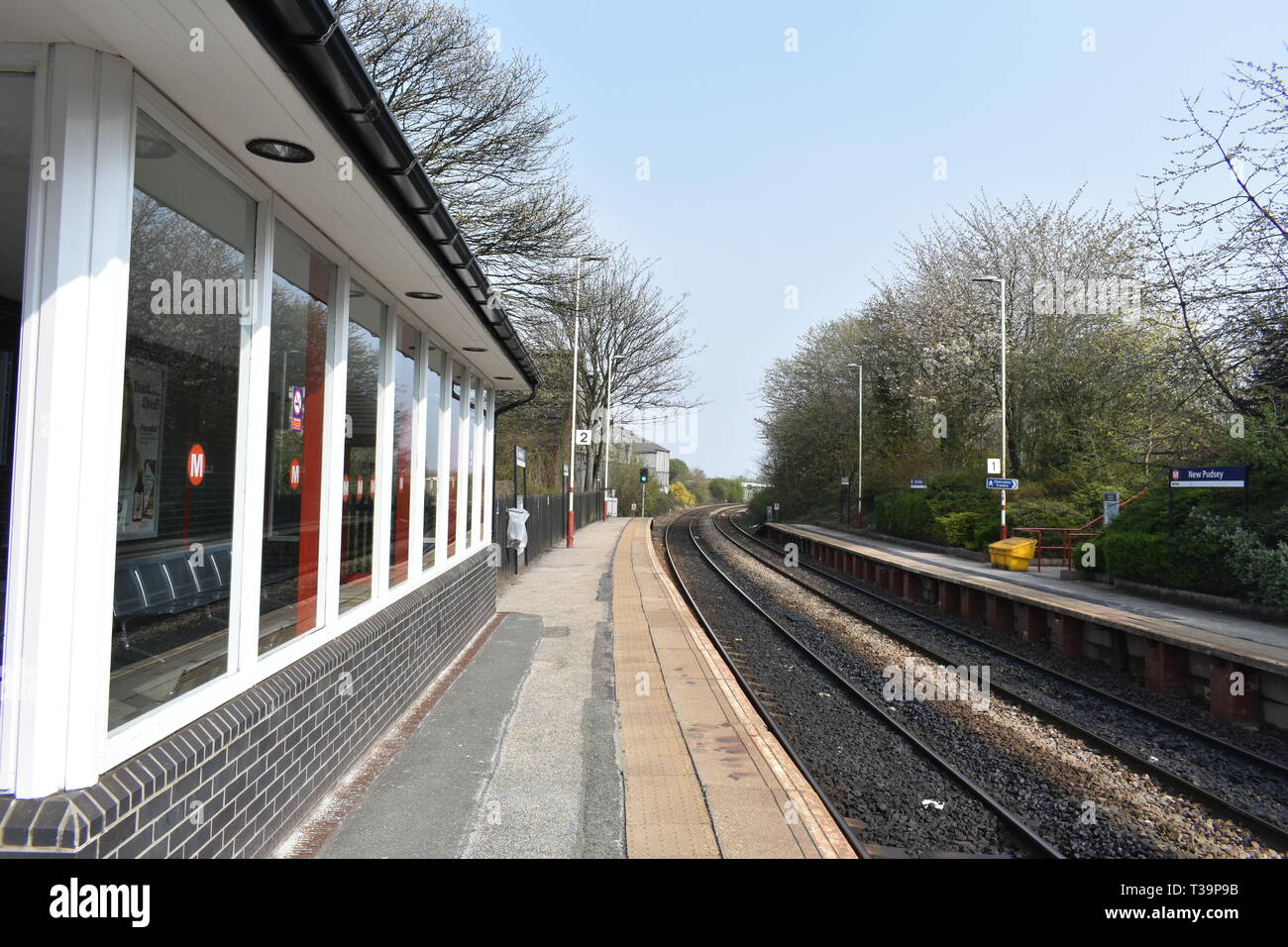 New Pudsey Rail Station Stock Photo - Alamy