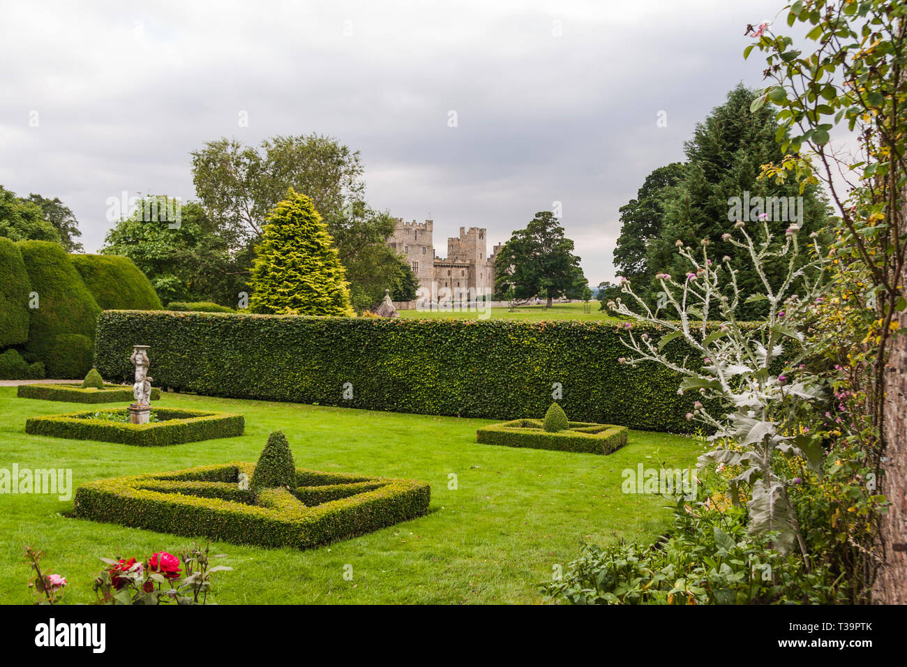 The colourful gardens at Raby Castle,Staindrop,England,UK Stock Photo ...