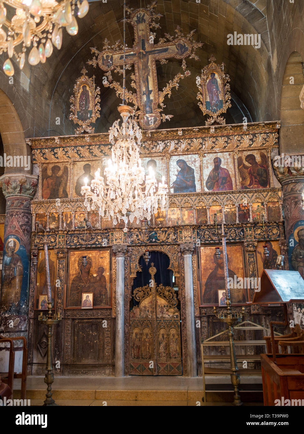 Templon of Agios Mamas Church, Cyprus Stock Photo - Alamy