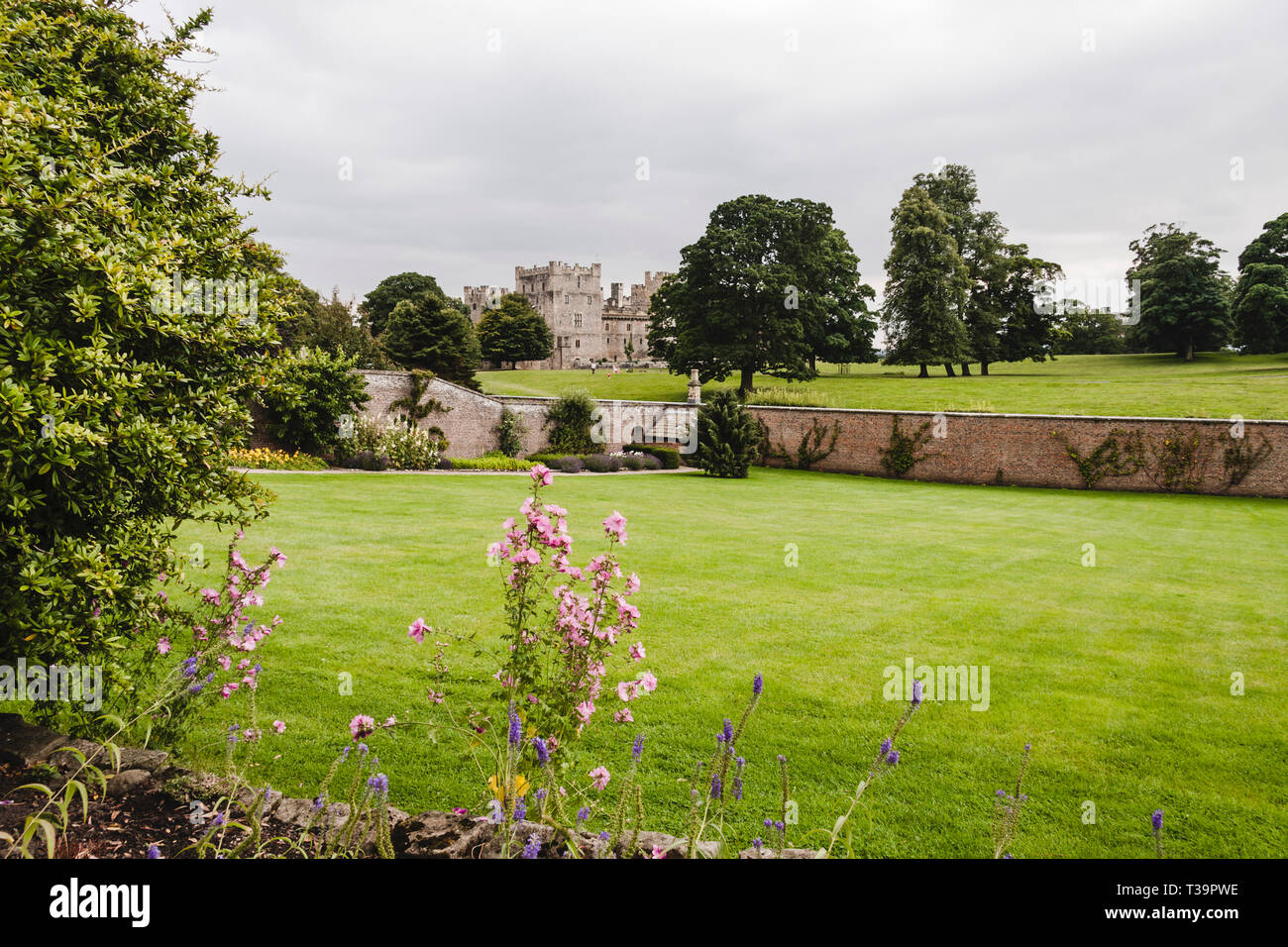 The colourful gardens at Raby Castle,Staindrop,England,UK Stock Photo ...