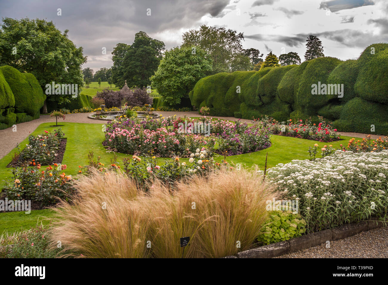 The colourful gardens at Raby Castle,Staindrop,England,UK Stock Photo ...