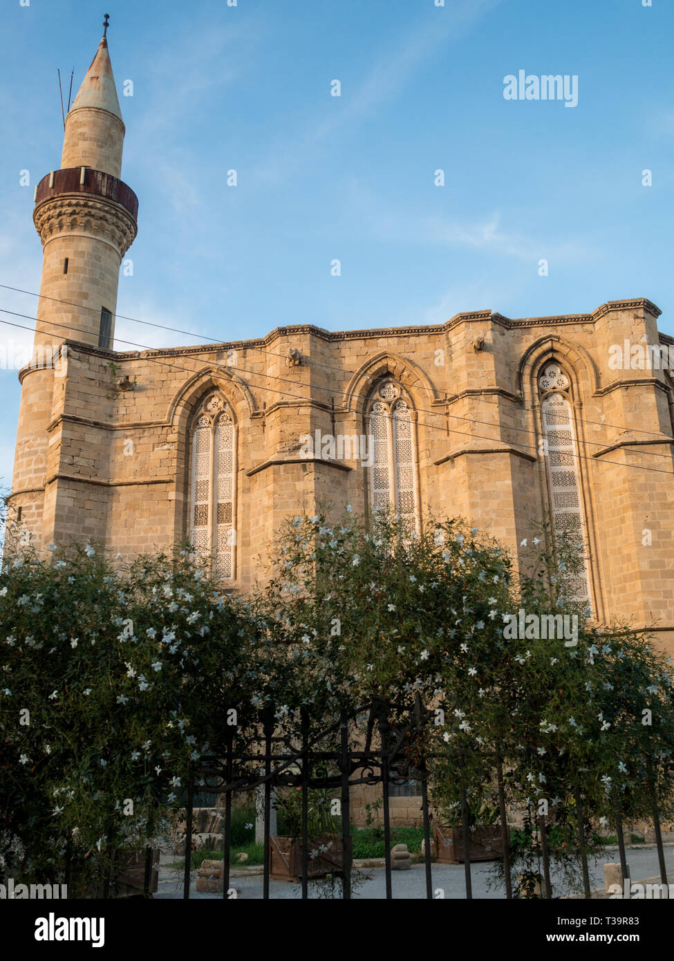 Minaret of the Selimiye Mosque in Nicosia Stock Photo - Alamy