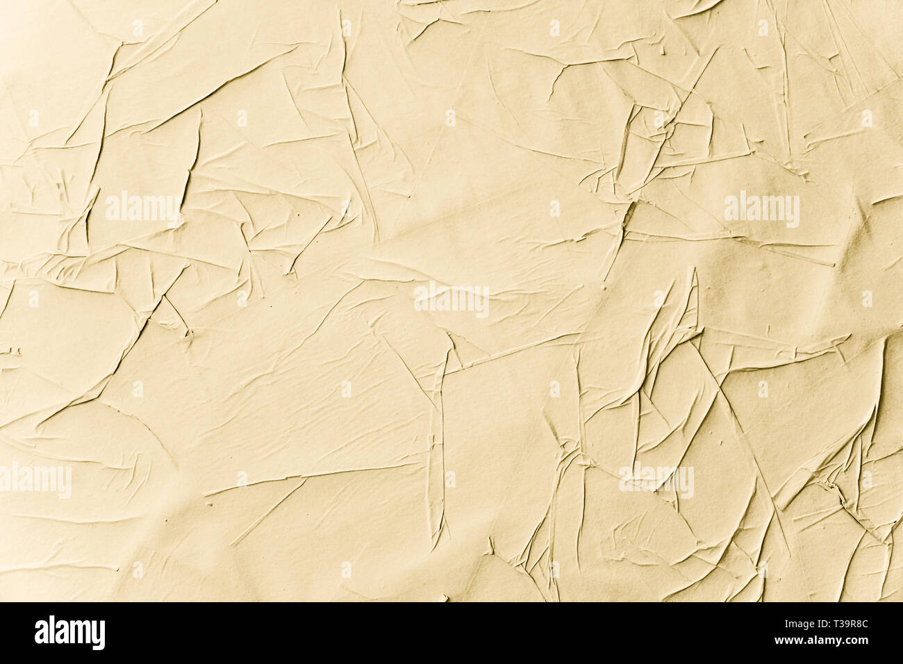 Crumpled creased posters grunge paper textures. Blank old ripped torn ...