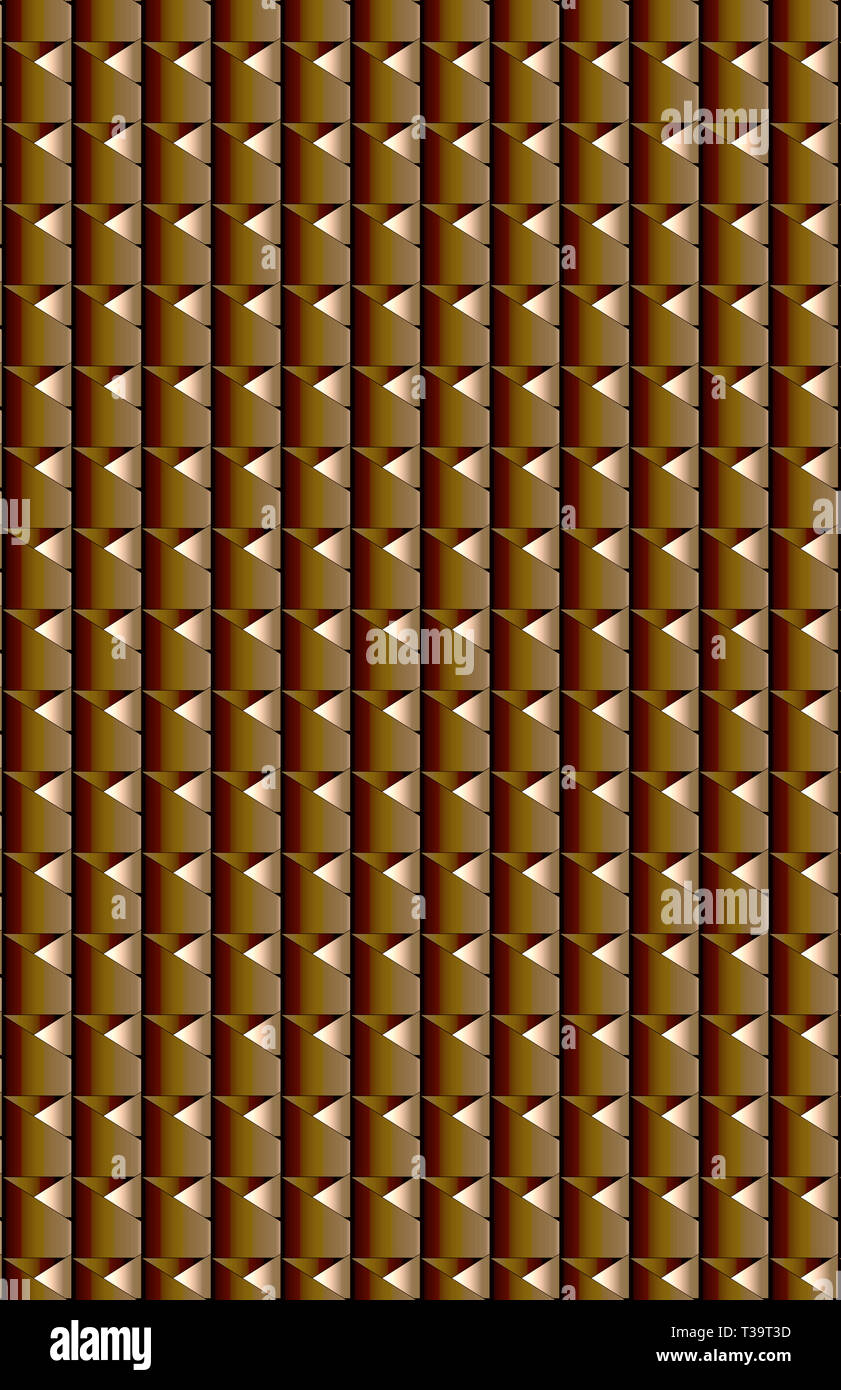 A brown grid pattern with a shiny rectangle at each corner Stock Photo ...