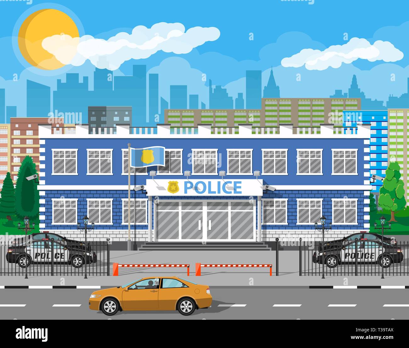 Police department headquarters cop Stock Vector Images - Alamy
