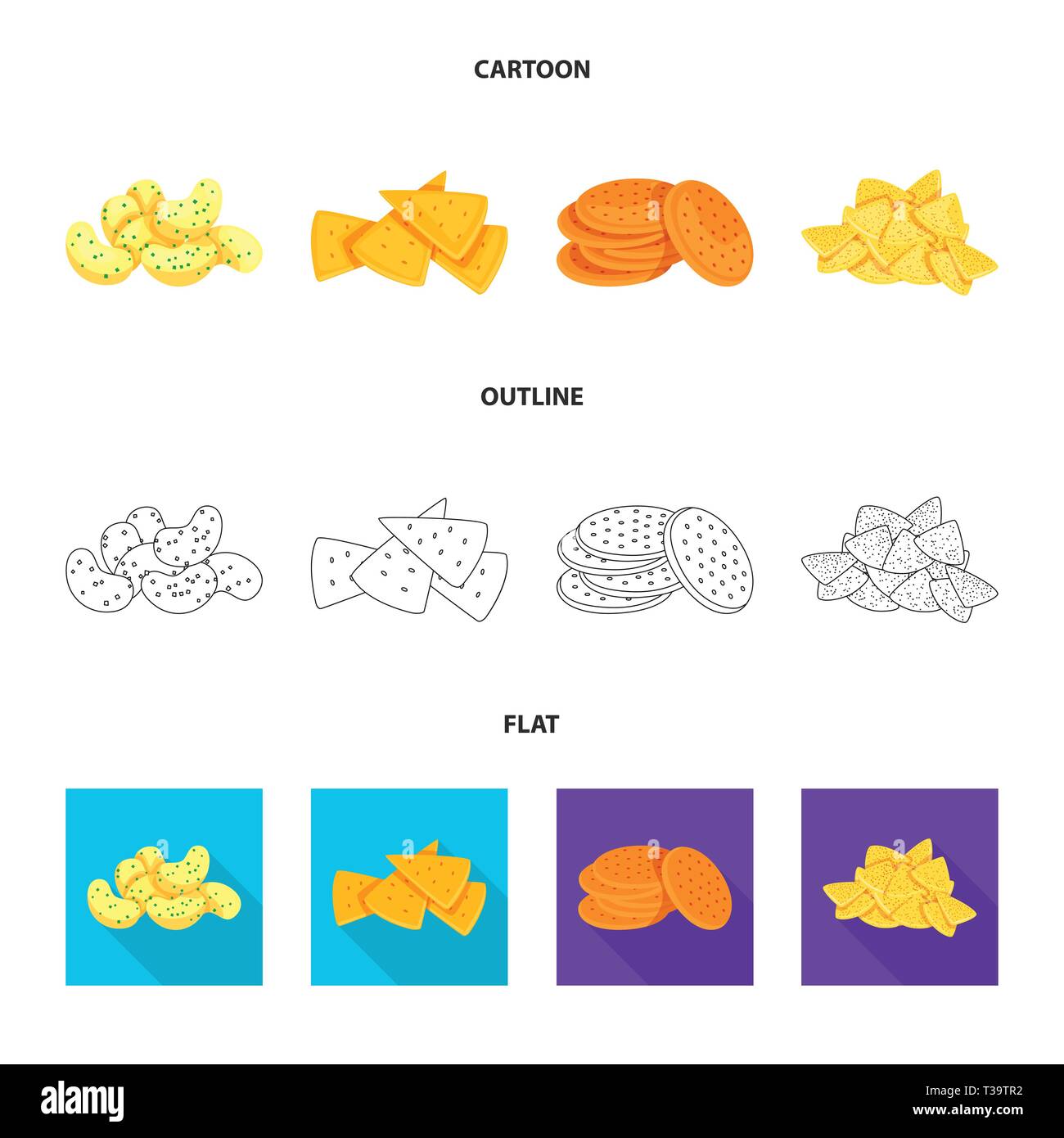 Texture potato sticks Stock Vector Images - Alamy