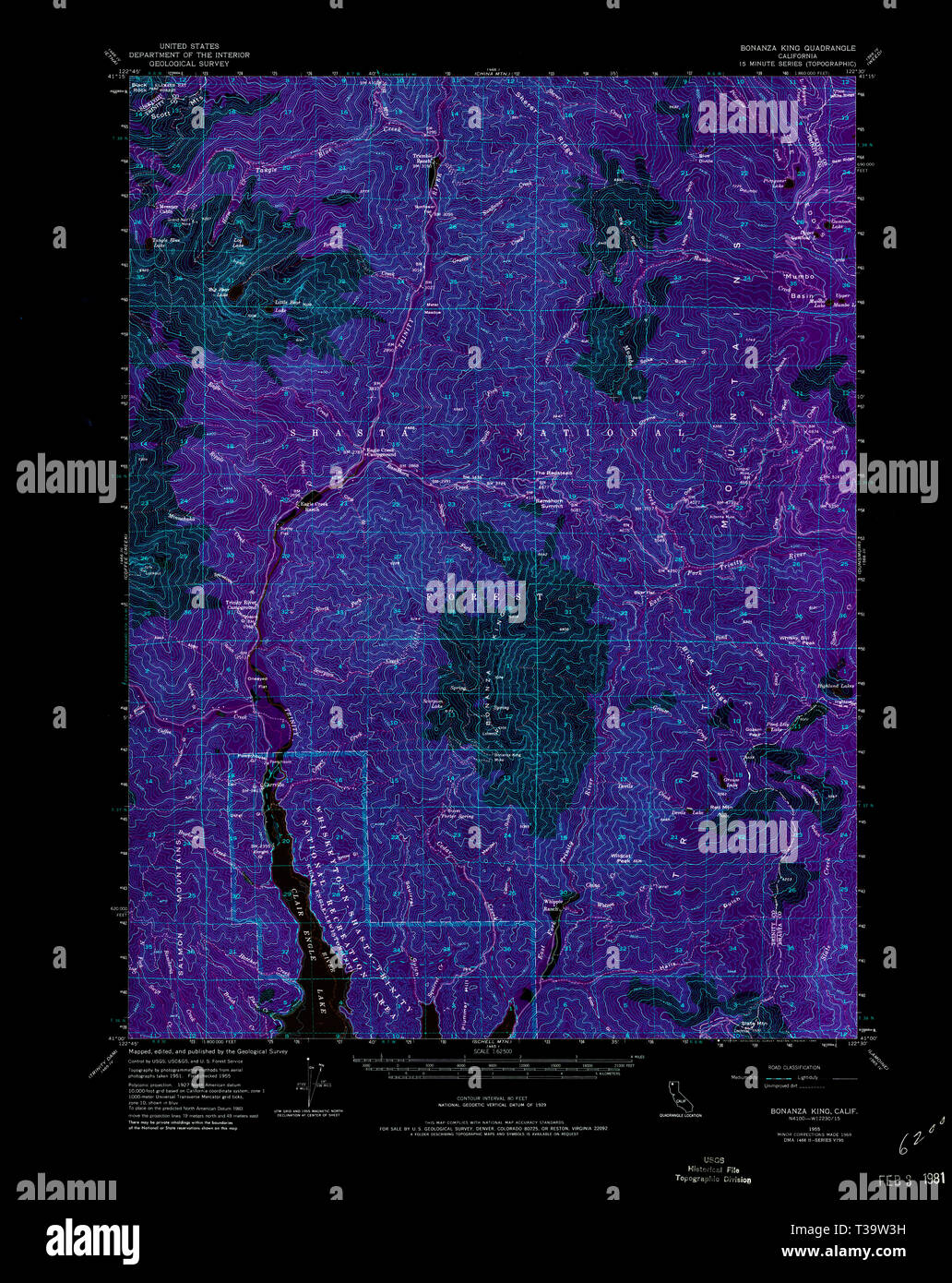 Bonanza map hi-res stock photography and images - Alamy