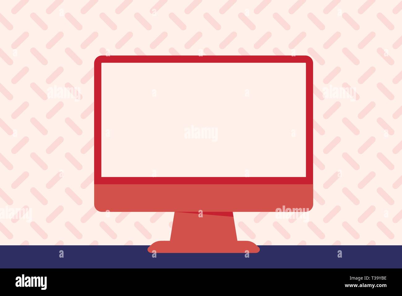 Blank Space Desktop Computer Colorful Monitor Screen Freestanding on ...