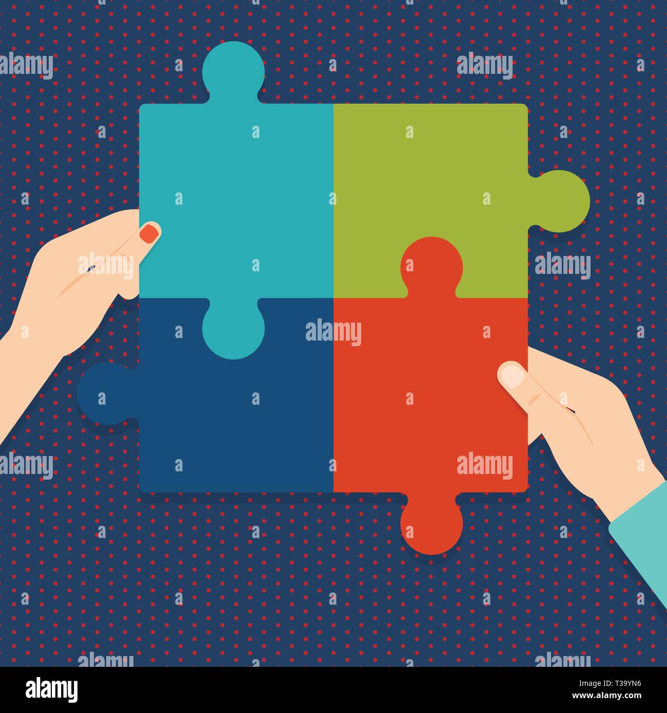 Interlock hands Stock Vector Images - Alamy