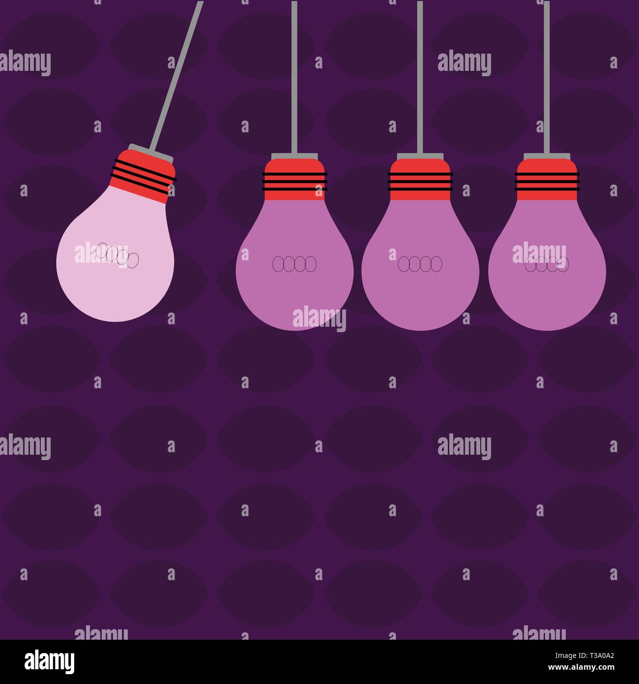 Hanging lightbulb contrast hi-res stock photography and images - Alamy