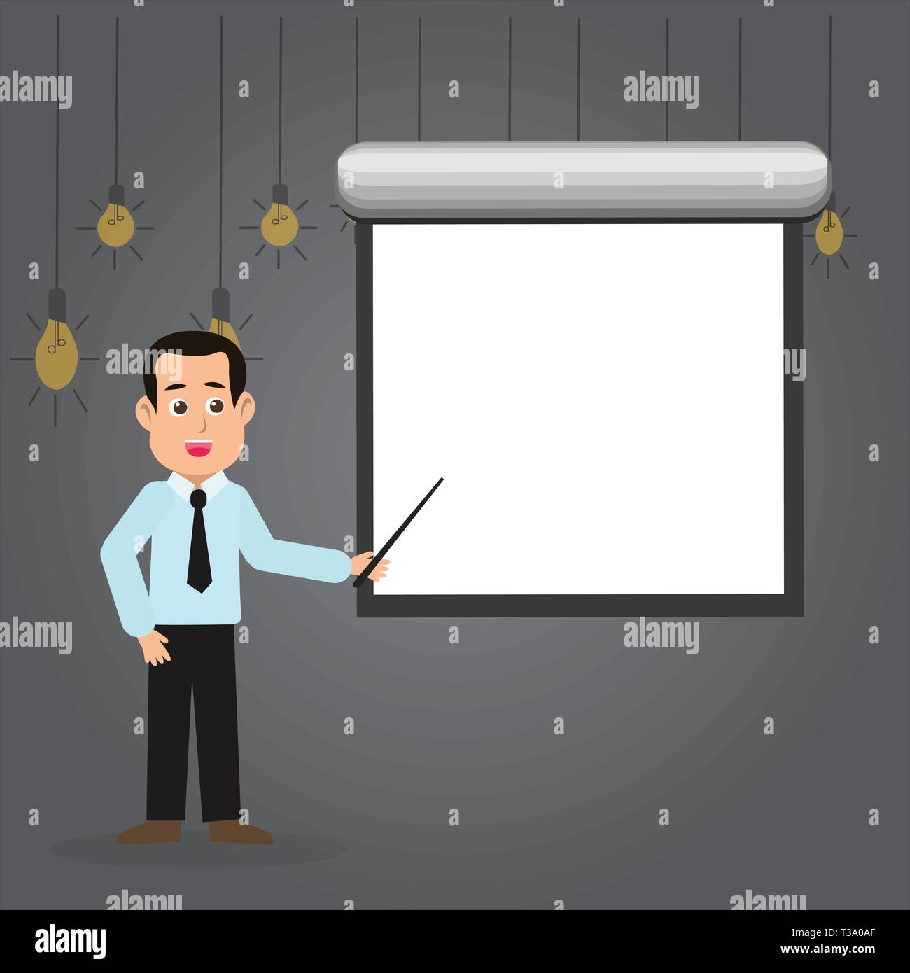 Wall mounted screen Stock Vector Images - Alamy