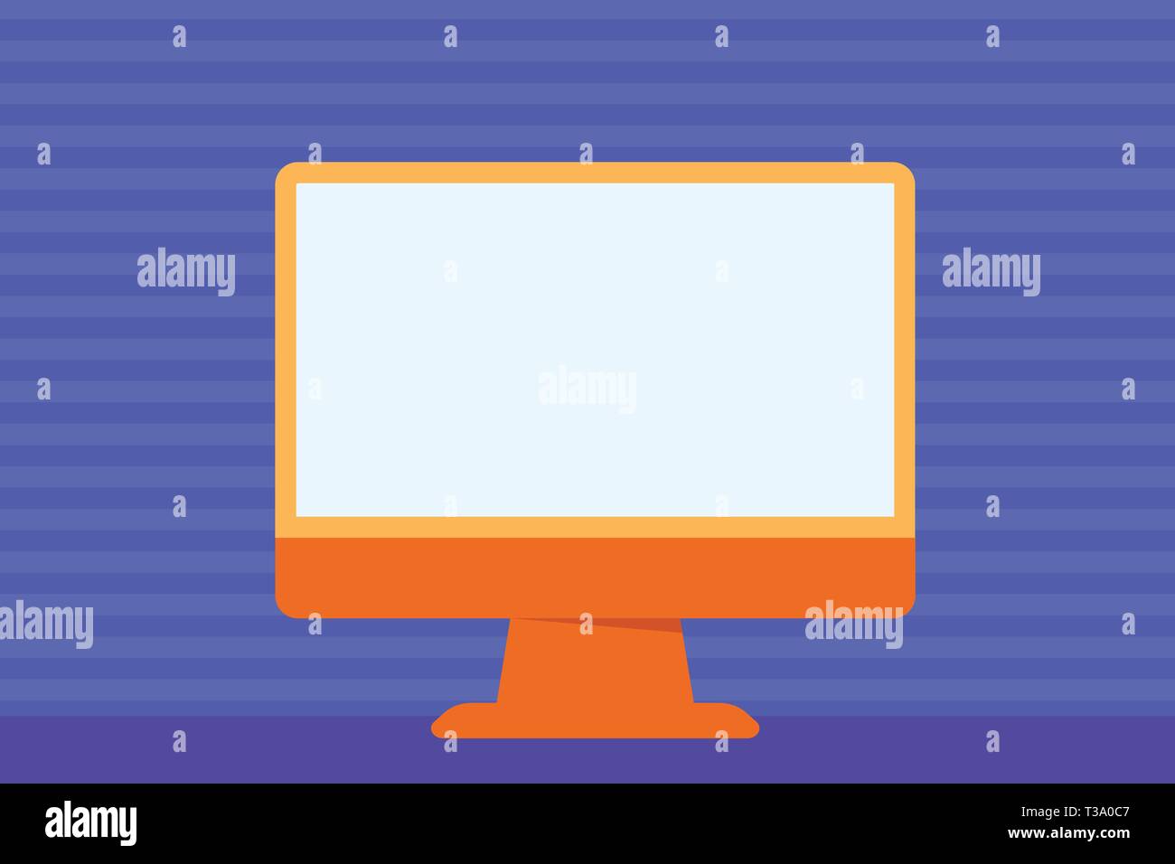 Blank Space Desktop Computer Colorful Monitor Screen Freestanding on ...