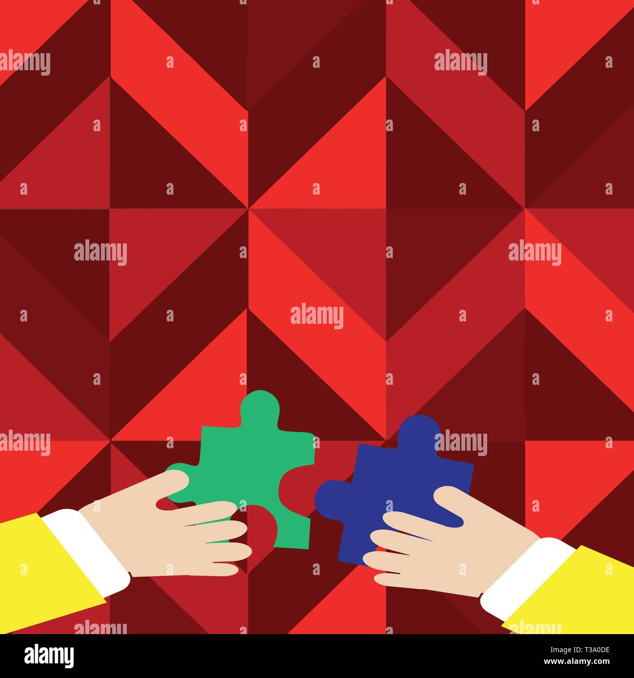 Interlock hands Stock Vector Images - Alamy