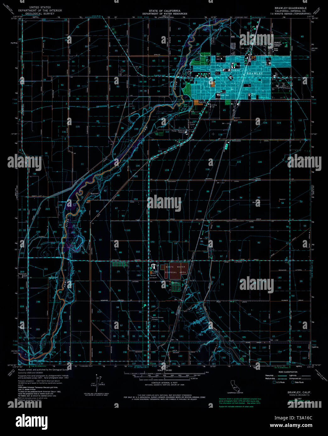 Brawley california map hi-res stock photography and images - Alamy
