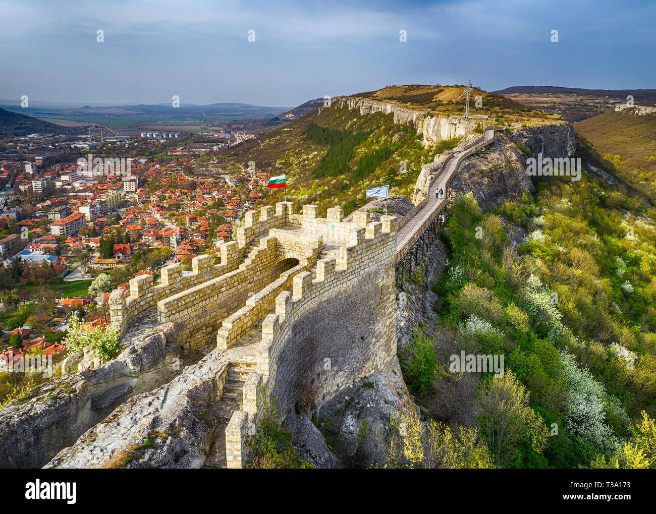 Sunset view of the Fortress Ovech in Provadia, Bulgaria Stock Photo - Alamy