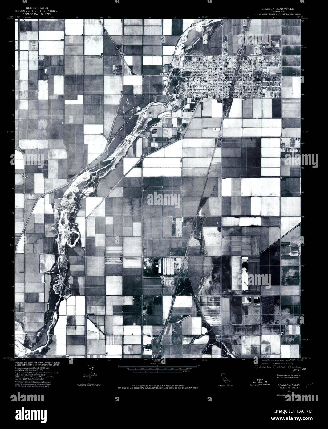 Brawley california map hi-res stock photography and images - Alamy