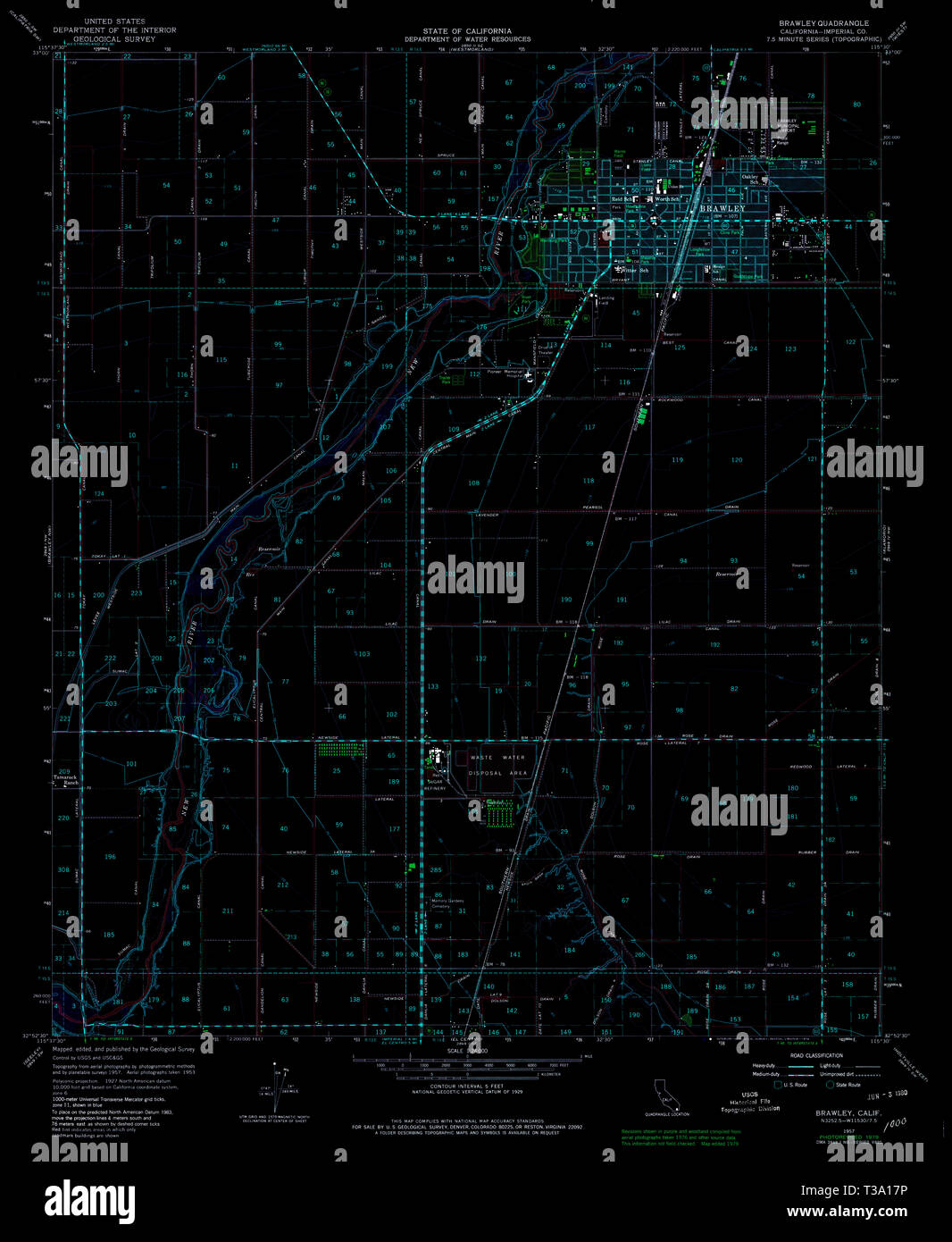 Map of brawley hi-res stock photography and images - Alamy