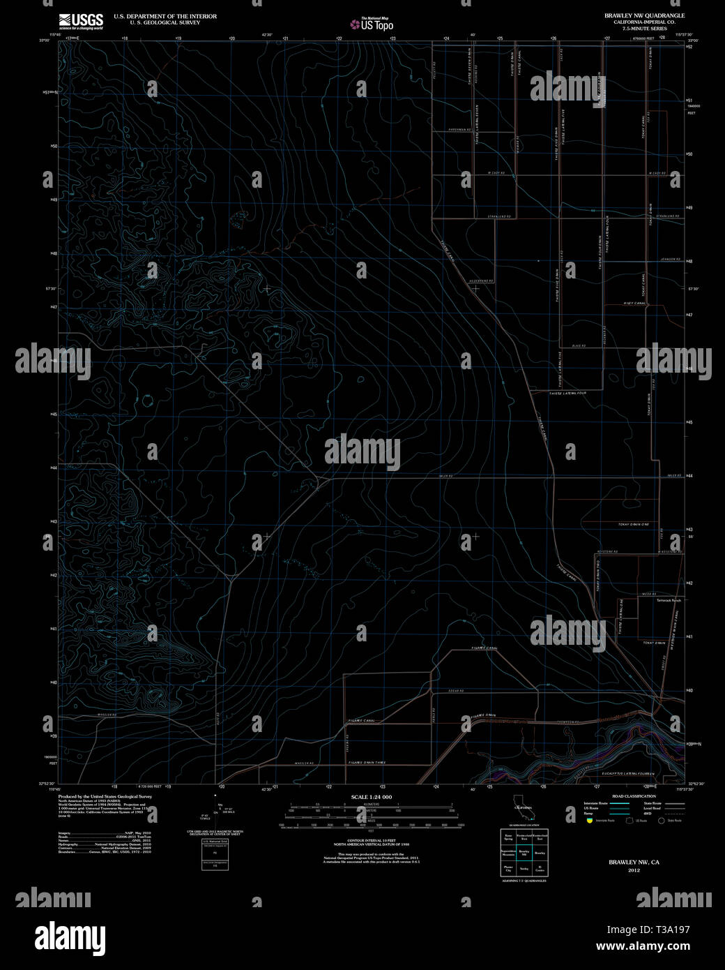 Map of brawley hi-res stock photography and images - Alamy
