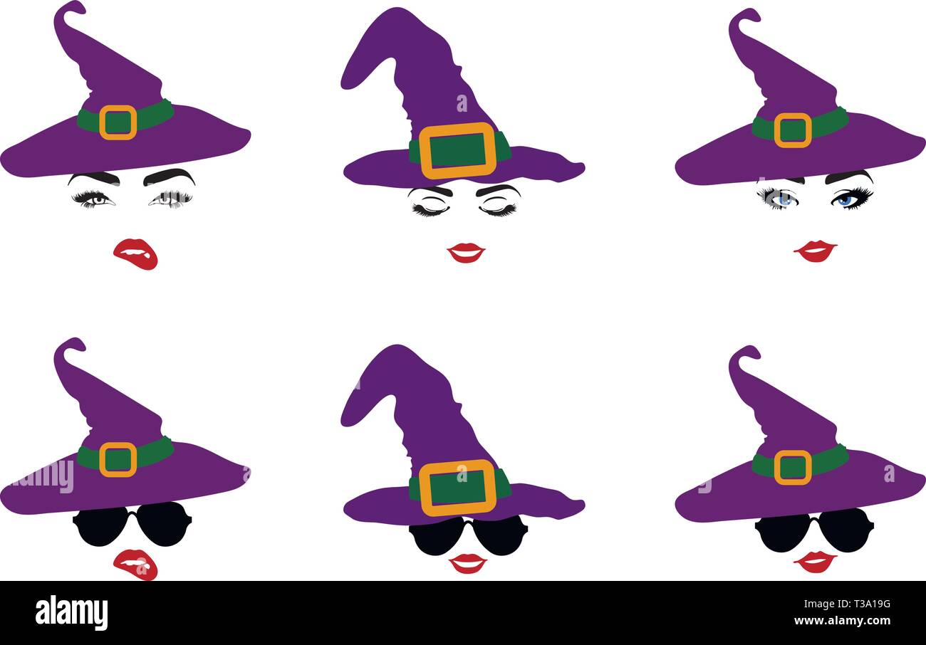 Witch silhouette hi-res stock photography and images - Alamy