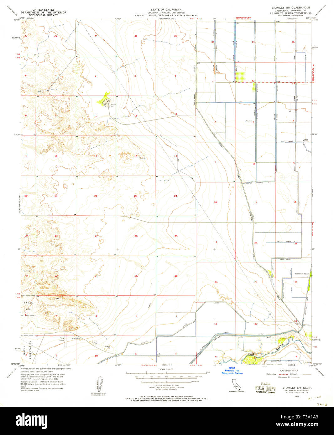 Brawley california map hi-res stock photography and images - Alamy