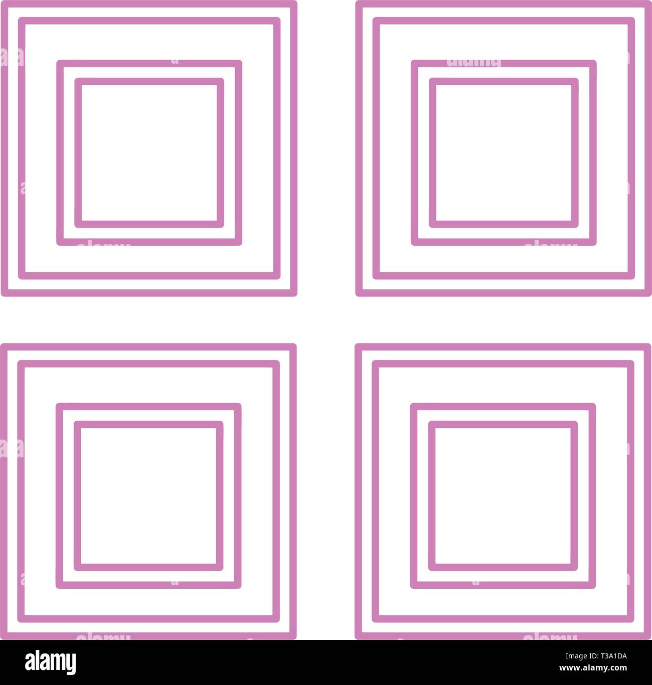 Girl with 4 squares Stock Vector Images - Alamy