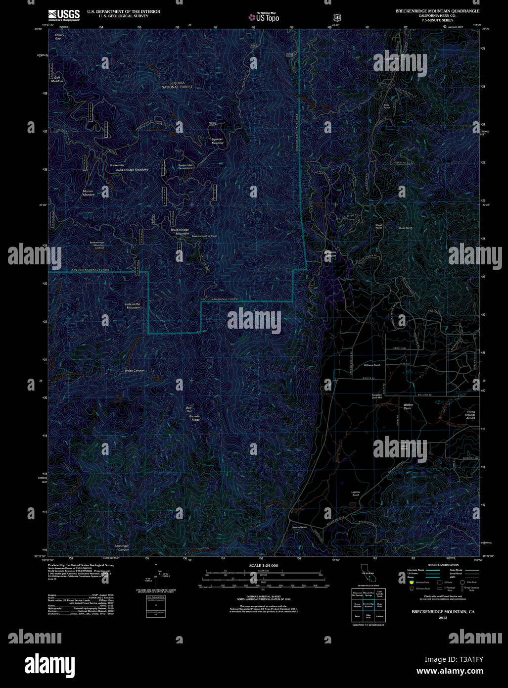 Breckenridge map hi-res stock photography and images - Alamy