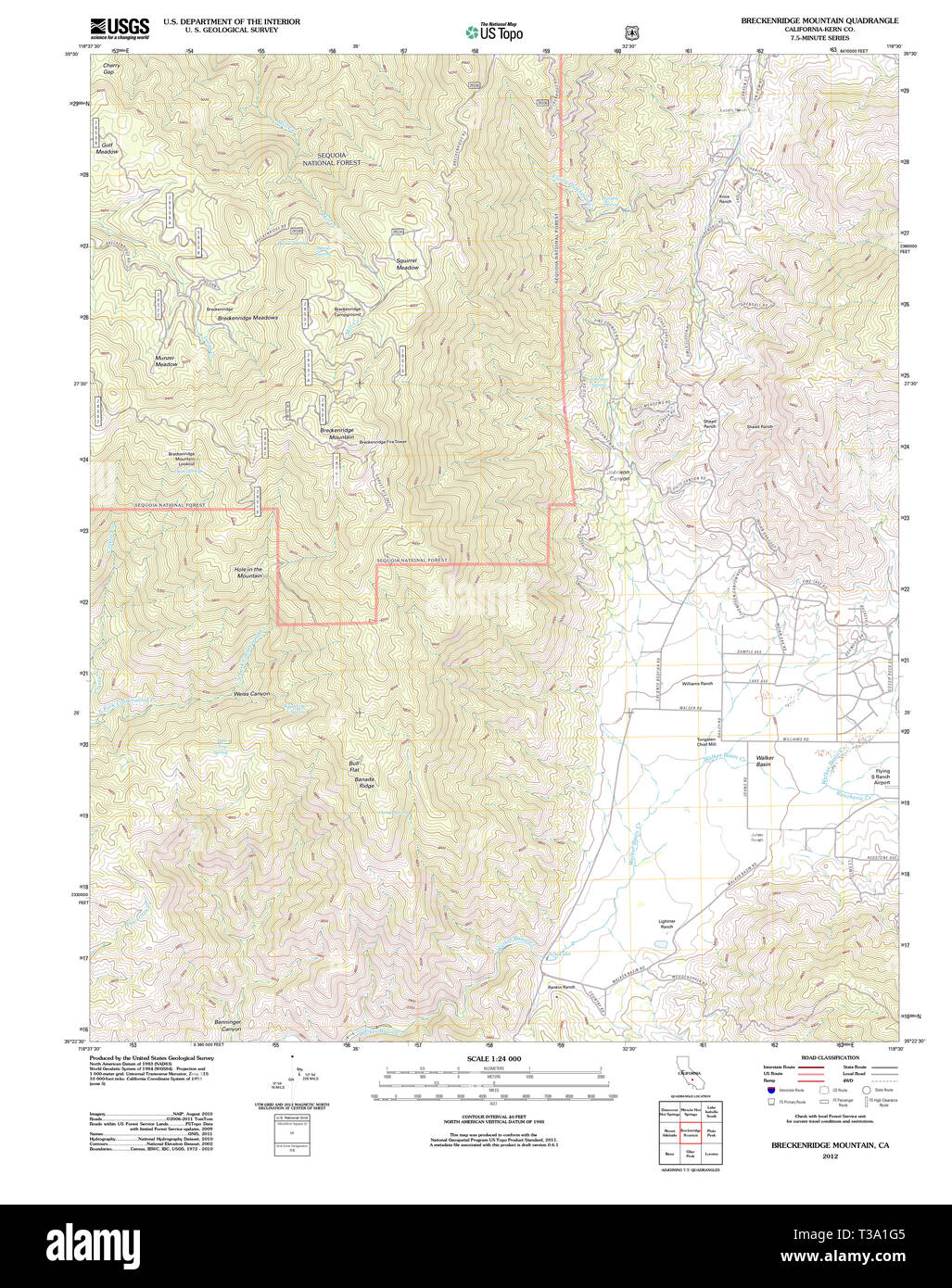 Map of breckenridge hi-res stock photography and images - Alamy