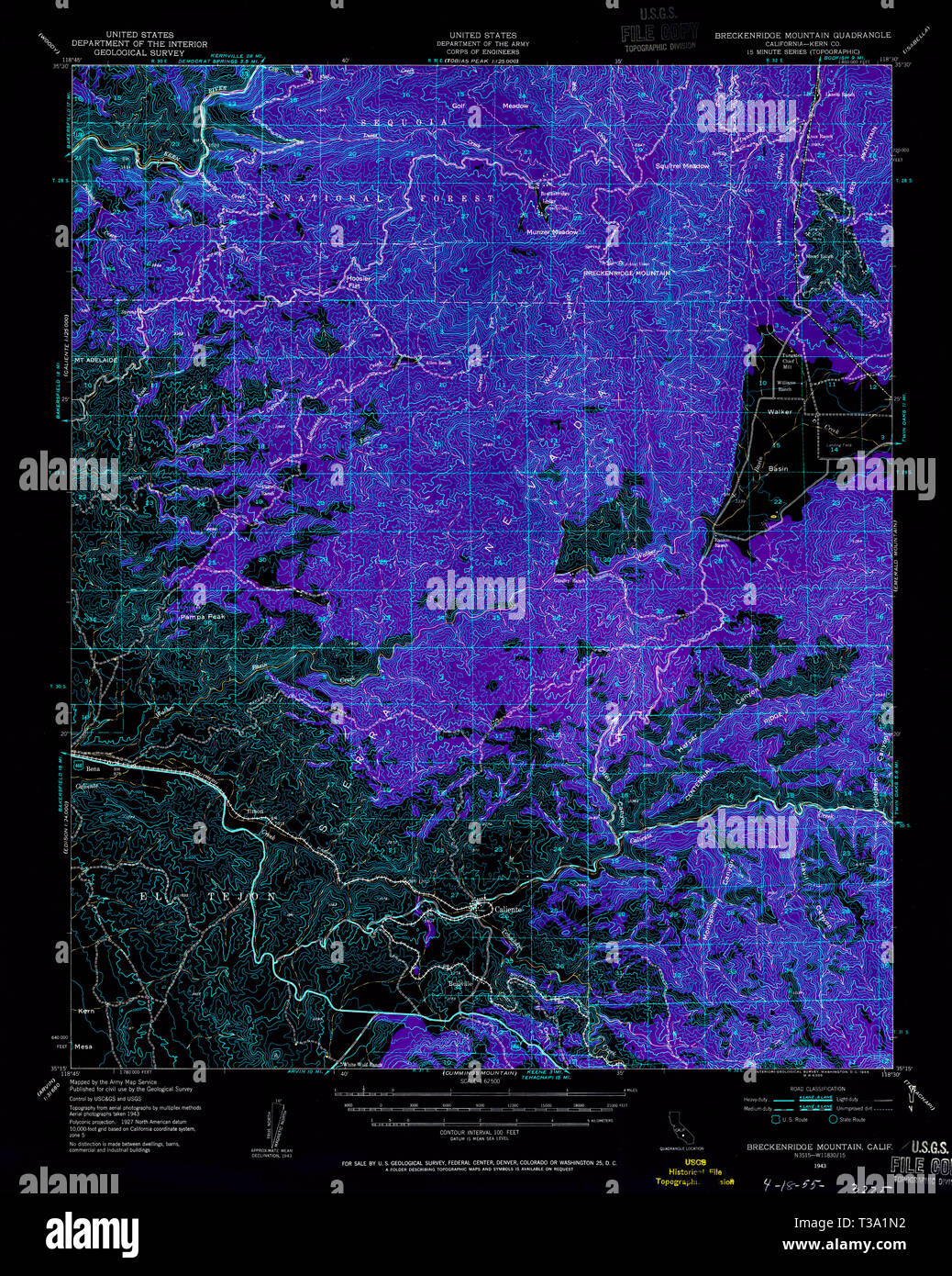 Breckenridge map hi-res stock photography and images - Alamy