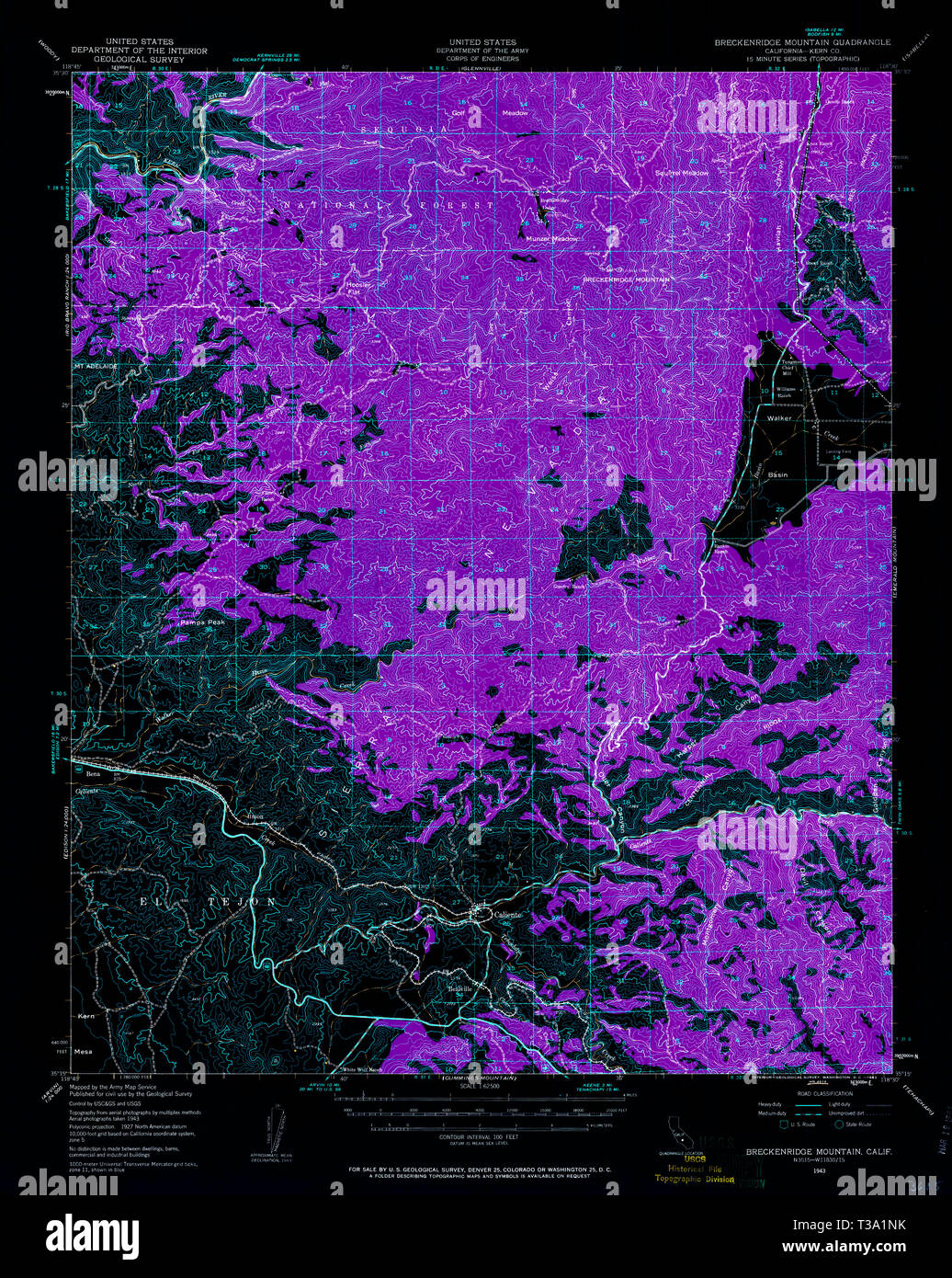 Breckenridge map hi-res stock photography and images - Alamy