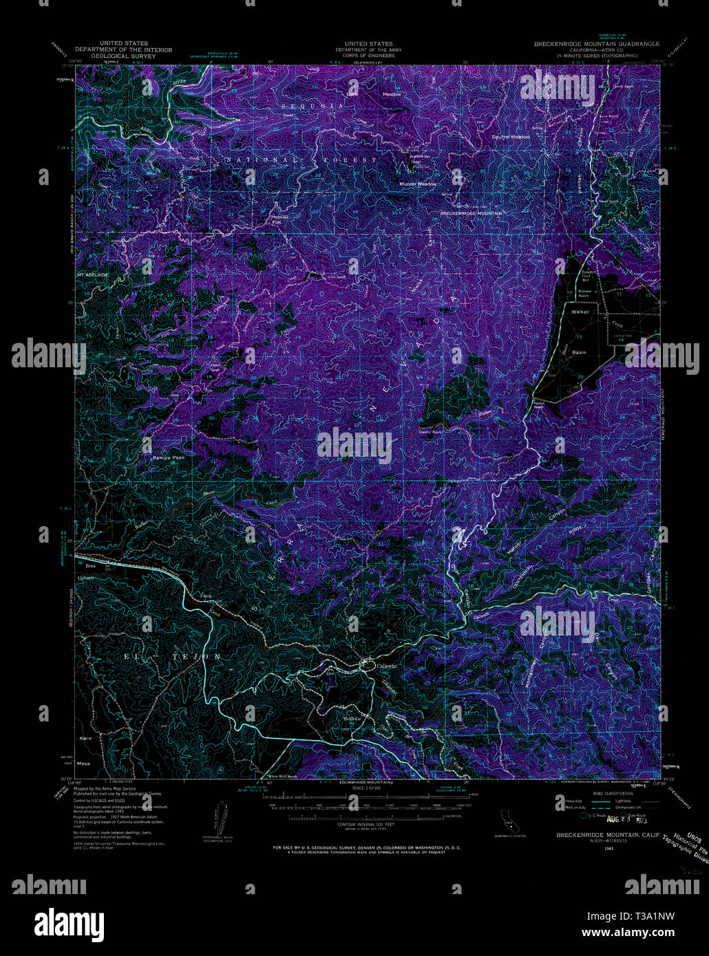 Breckenridge map hi-res stock photography and images - Alamy