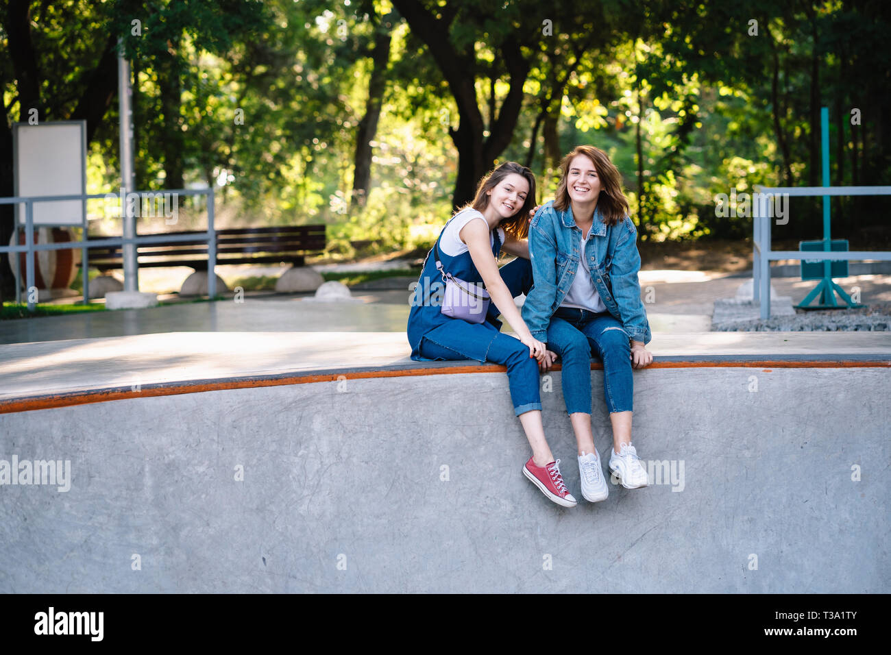 Girl Skatepark Not Inline Not Skates High Resolution Stock Photography ...