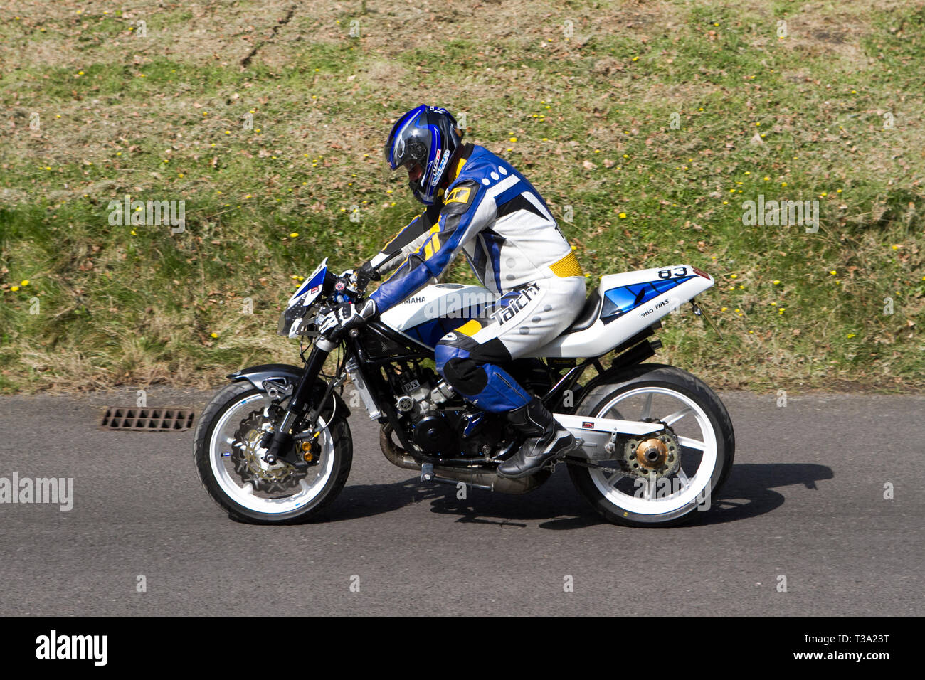 Chorley, Lancashire, UK. April, 2019. Hoghton Tower 43rd Motorcycle ...