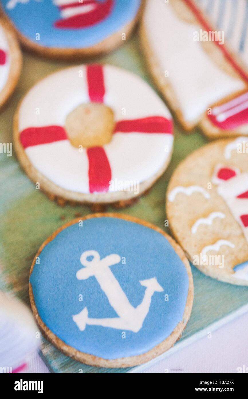 Homemade sweets cookies in marina style Stock Photo - Alamy