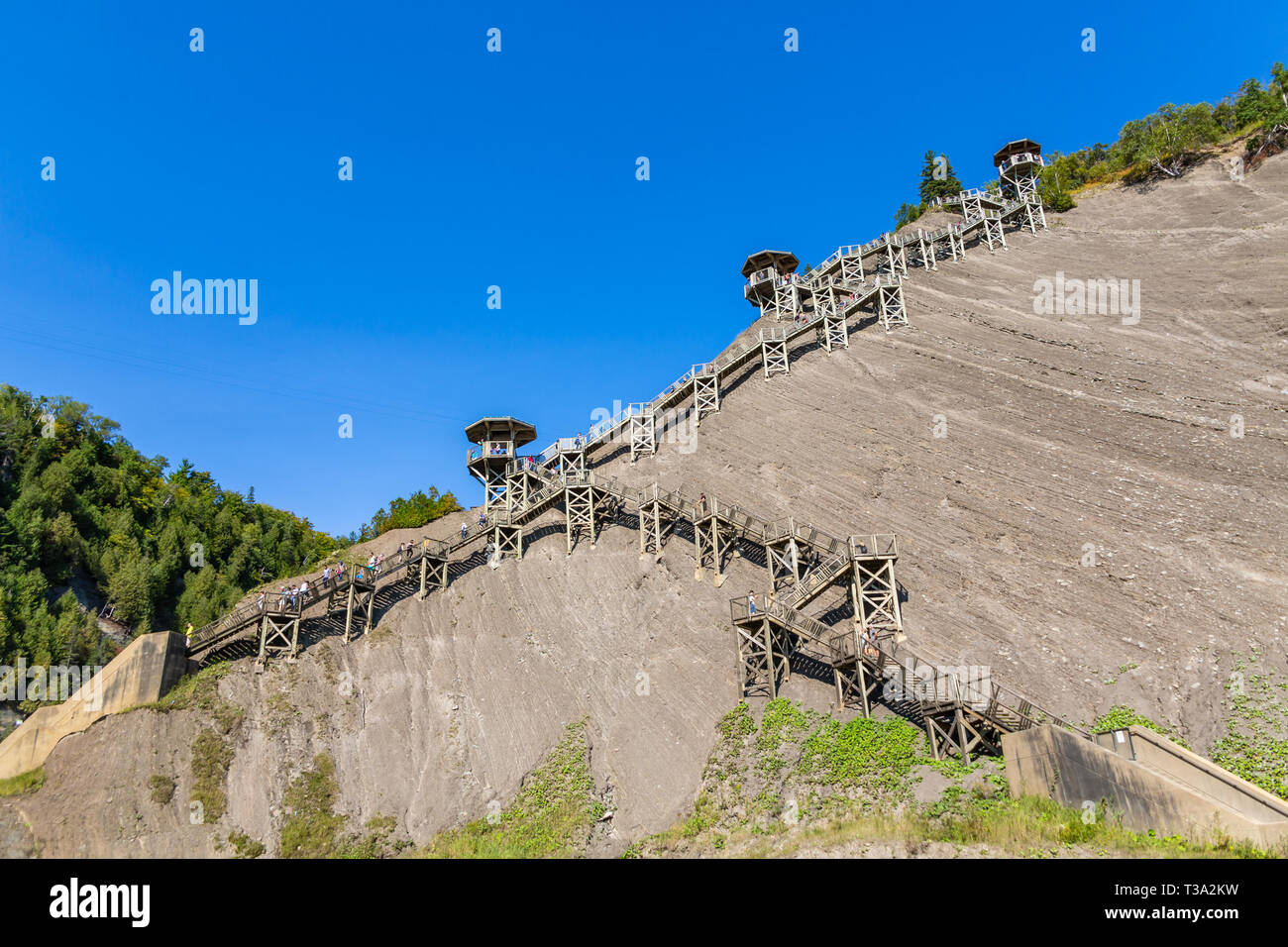 Climbing Path to the top of Montmorency Falls Stock Photo - Alamy