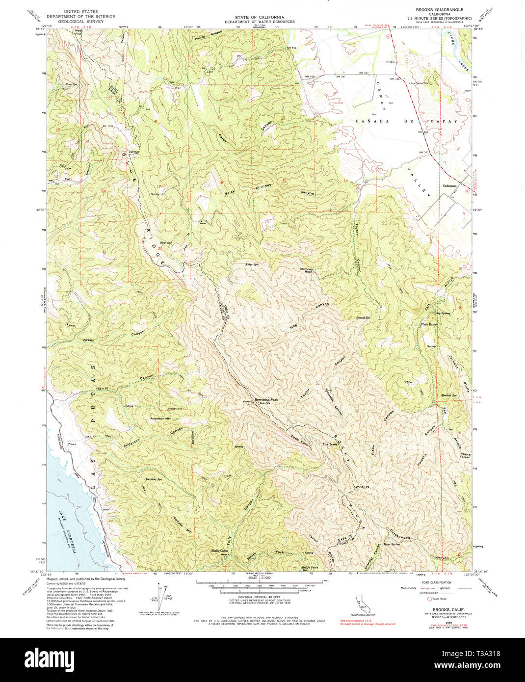 Map of brooks Cut Out Stock Images & Pictures - Alamy