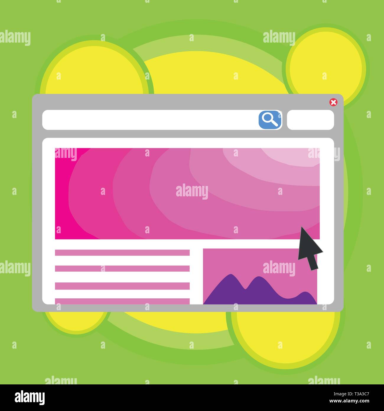 Blank Template of Pastel Colorful Website Layout Design for Homepage ...