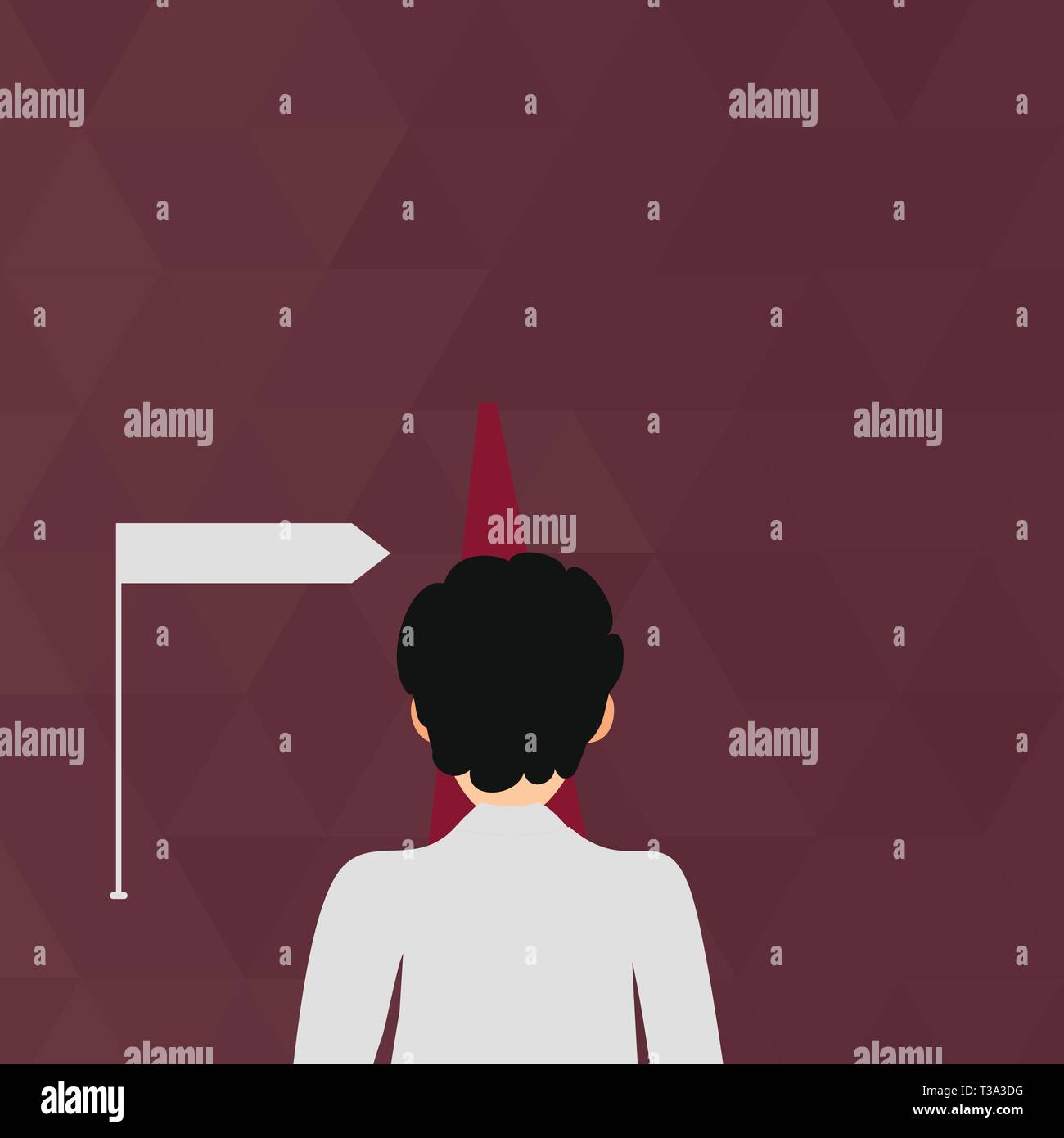 The straight and narrow path Stock Vector Images - Alamy