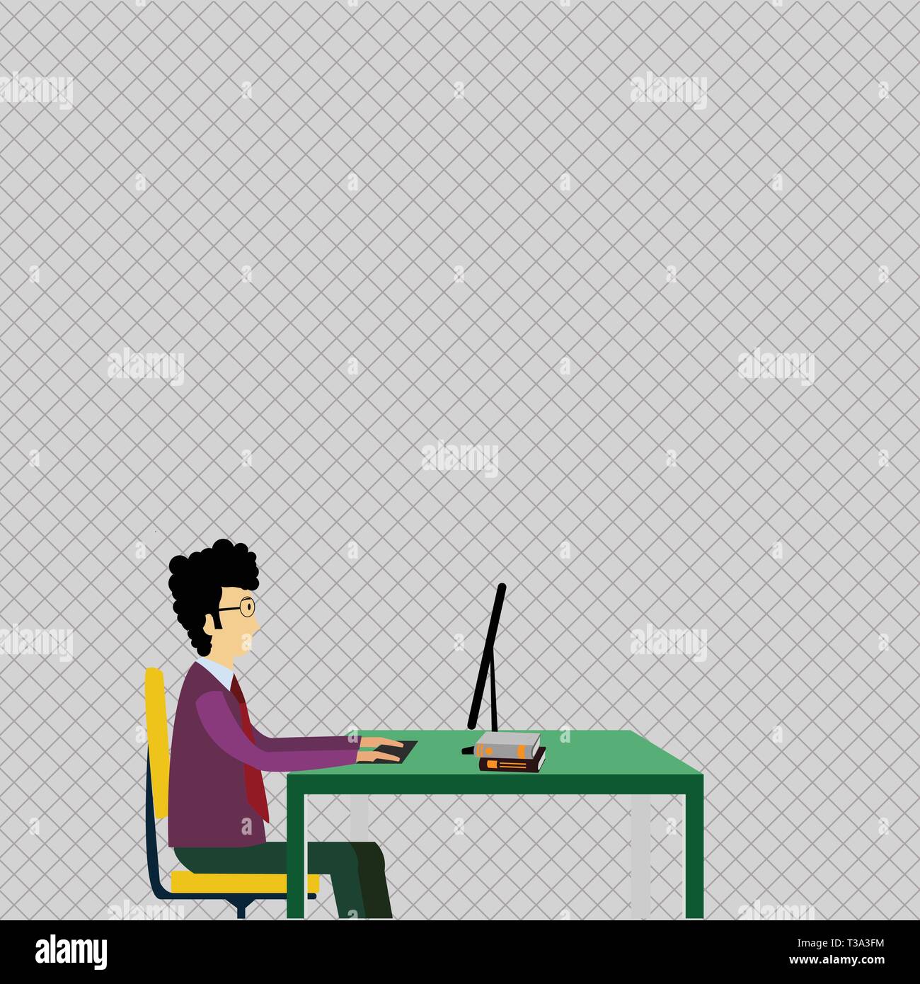 Back chair straight Stock Vector Images - Alamy