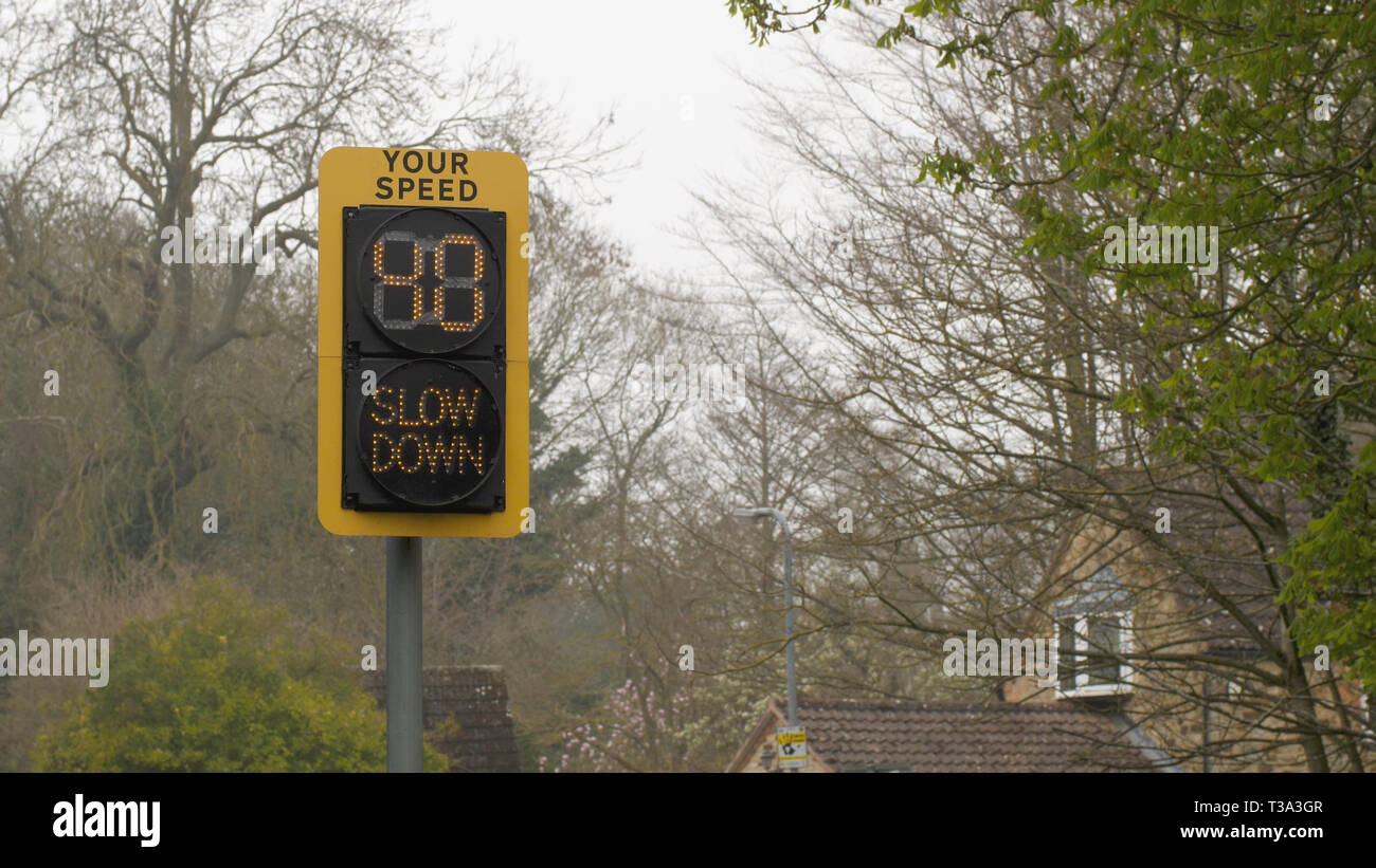 speed indicator display activated by vehicles passing and flashing your ...