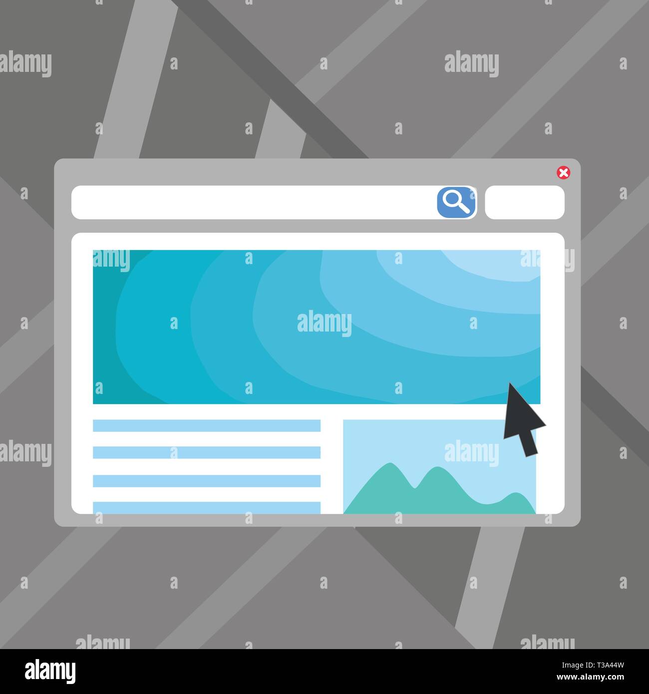 Blank Template of Pastel Colorful Website Layout Design for Homepage ...
