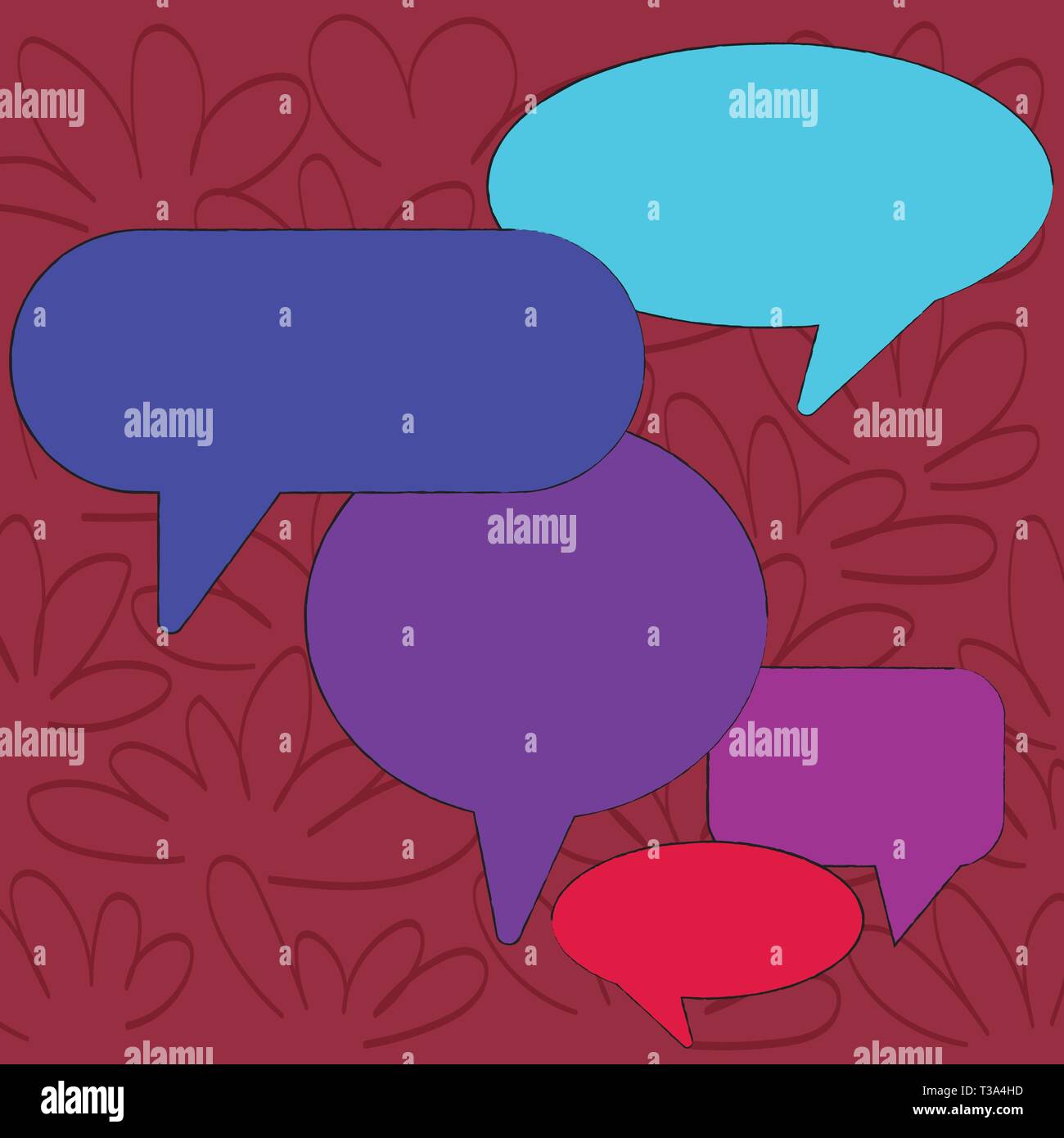 Many Color Speech Bubble in Different Sizes and Shade for Group ...