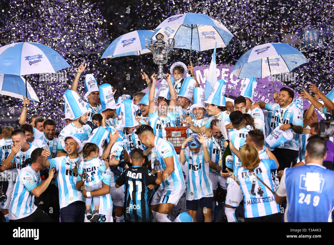 Buenos Aires, Argentina - April 07, 2019: Lisandro Lopez (Racing ...