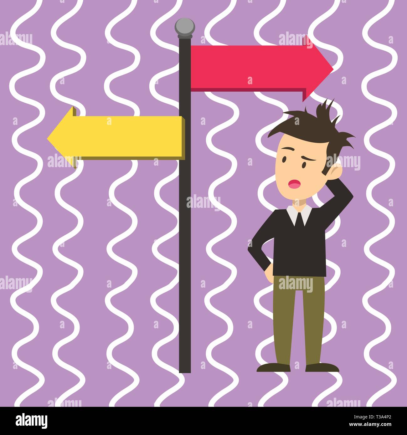 Opposite Direction Stock Vector Images - Alamy