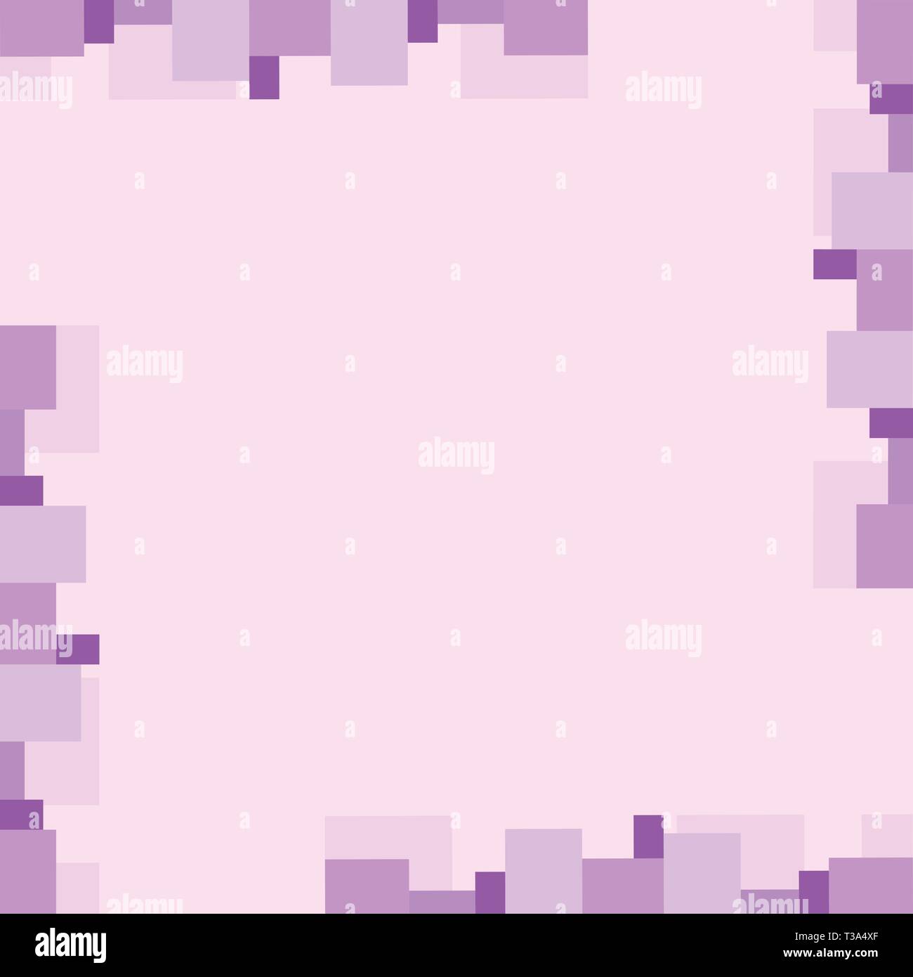 Small Colorful Squares in Gradient Mesh Style as Border on Pink ...