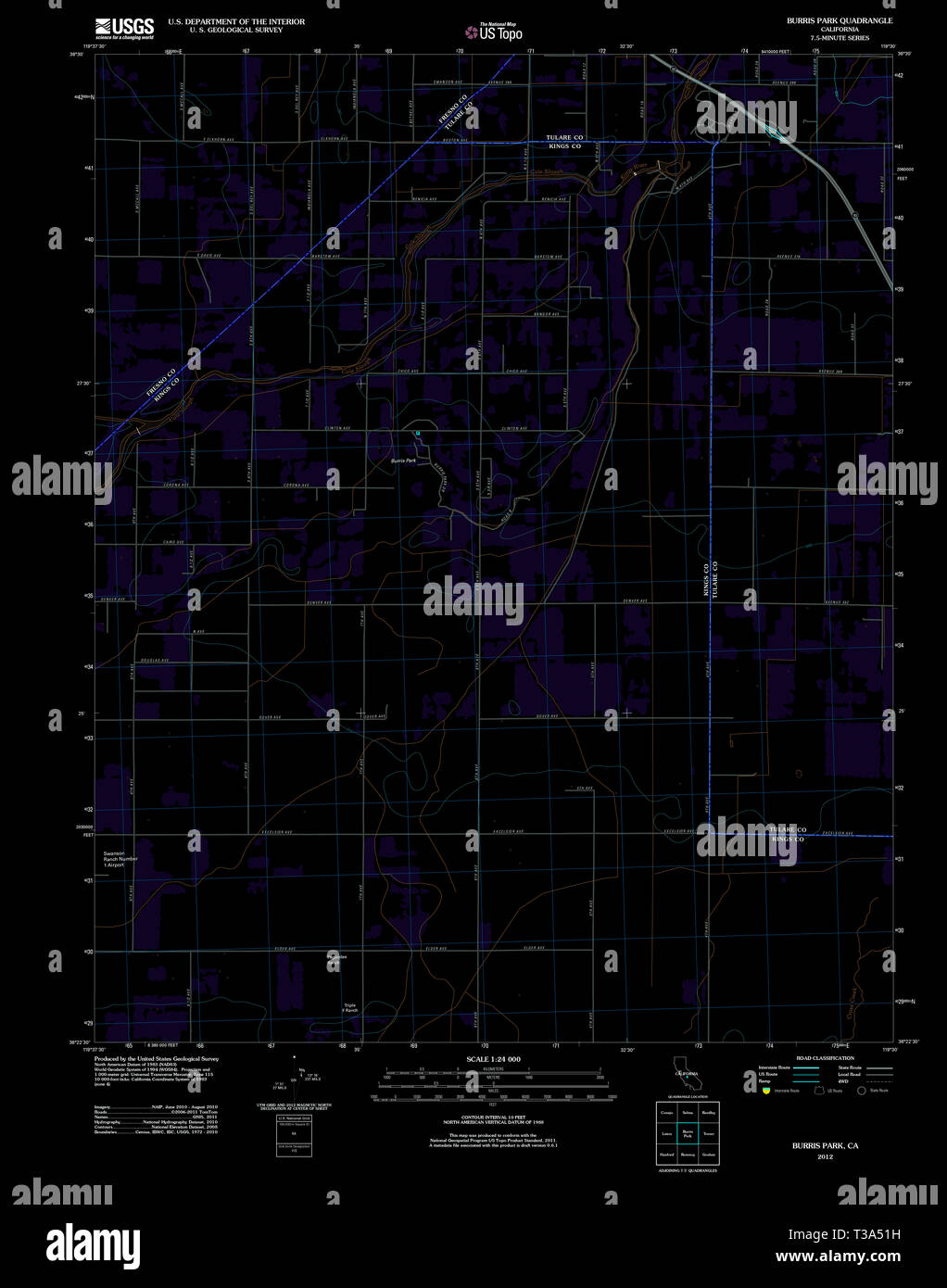 Map of burris hi-res stock photography and images - Alamy