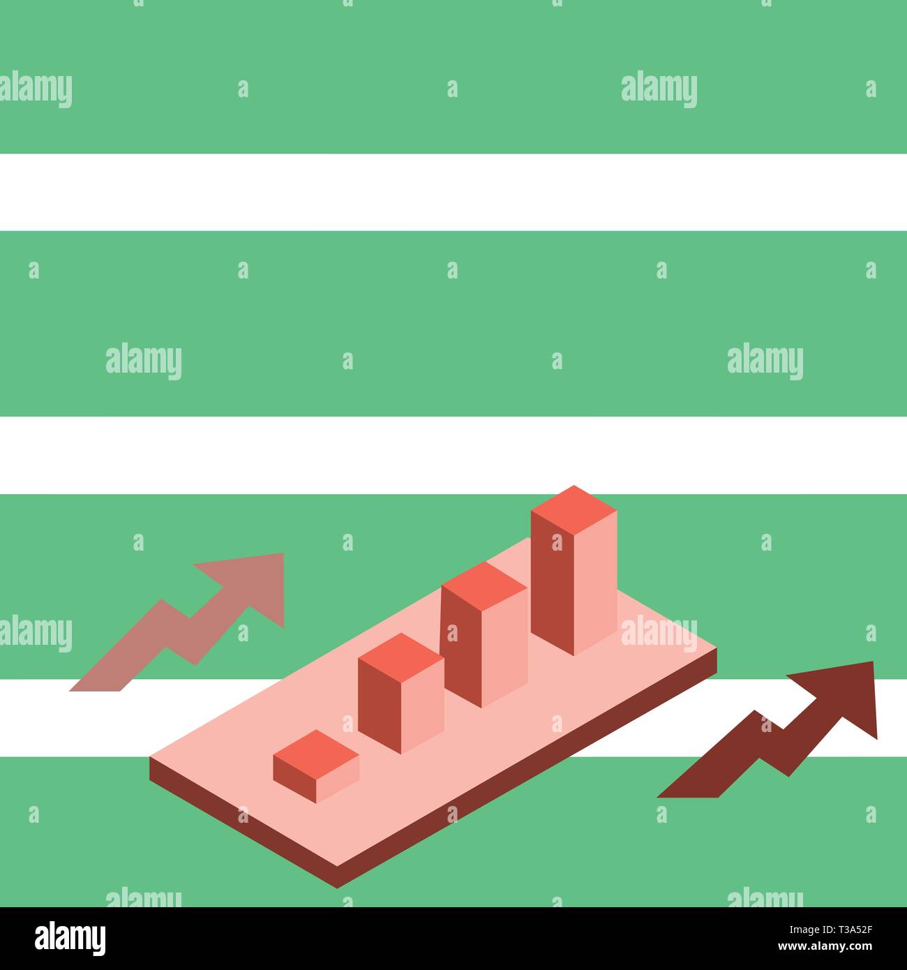 Colorful Clustered 3D Bar Chart Graph Diagram in Perspective with Two ...