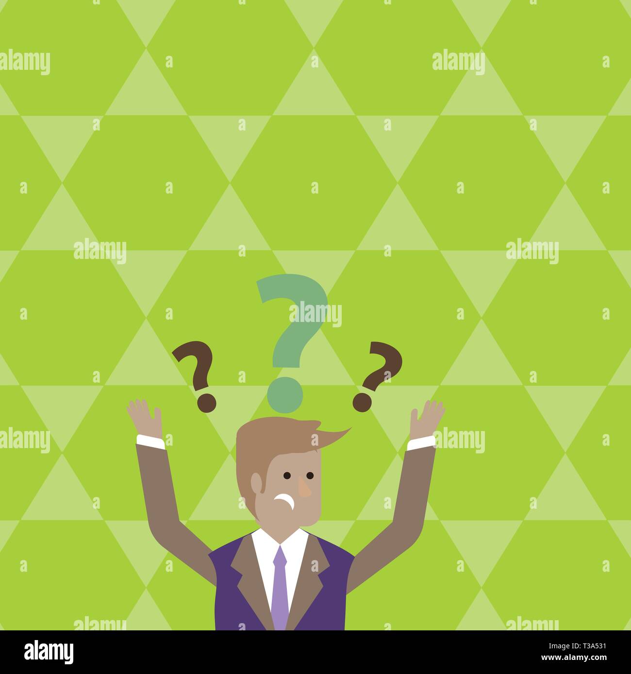 Businessman arms above head Stock Vector Images - Alamy